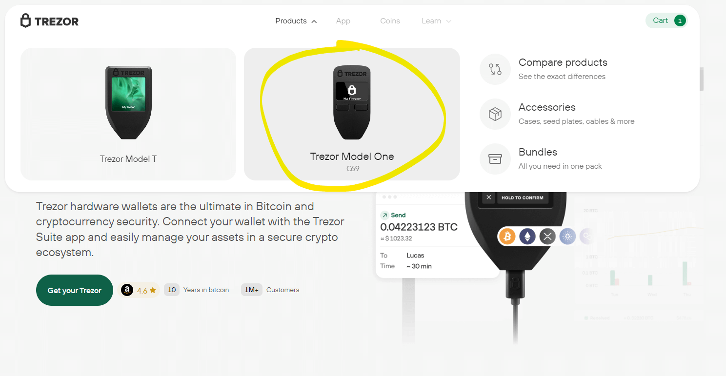 Trezor Model One : Le choix abordable pour protéger sa crypto