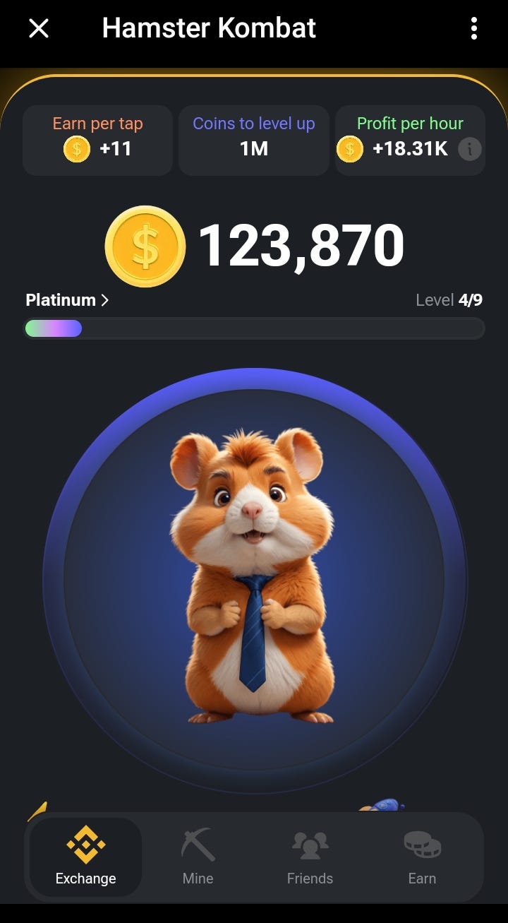 Hamster Kombat : Le nouveau jeu Telegram pour gagner des tokens