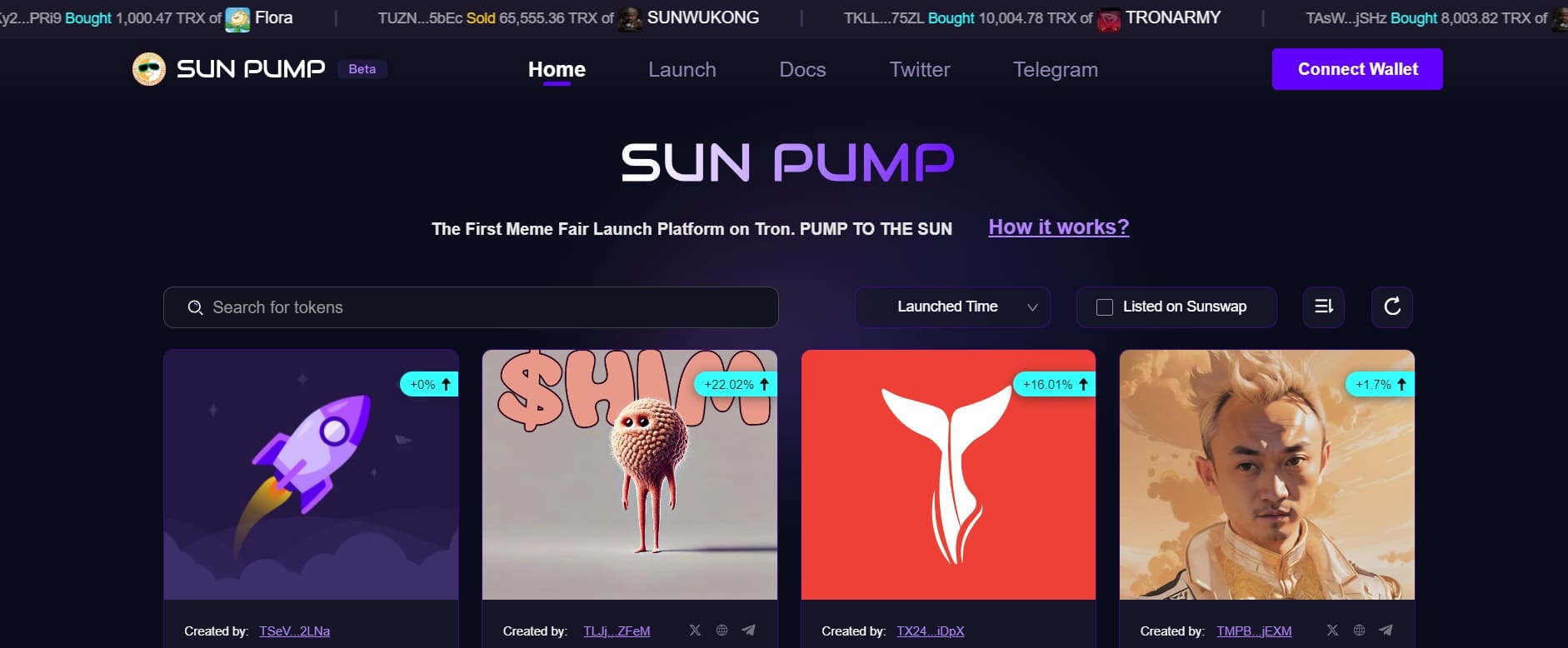 Découvrez SunPump : La plateforme de memecoins de Justin Sun